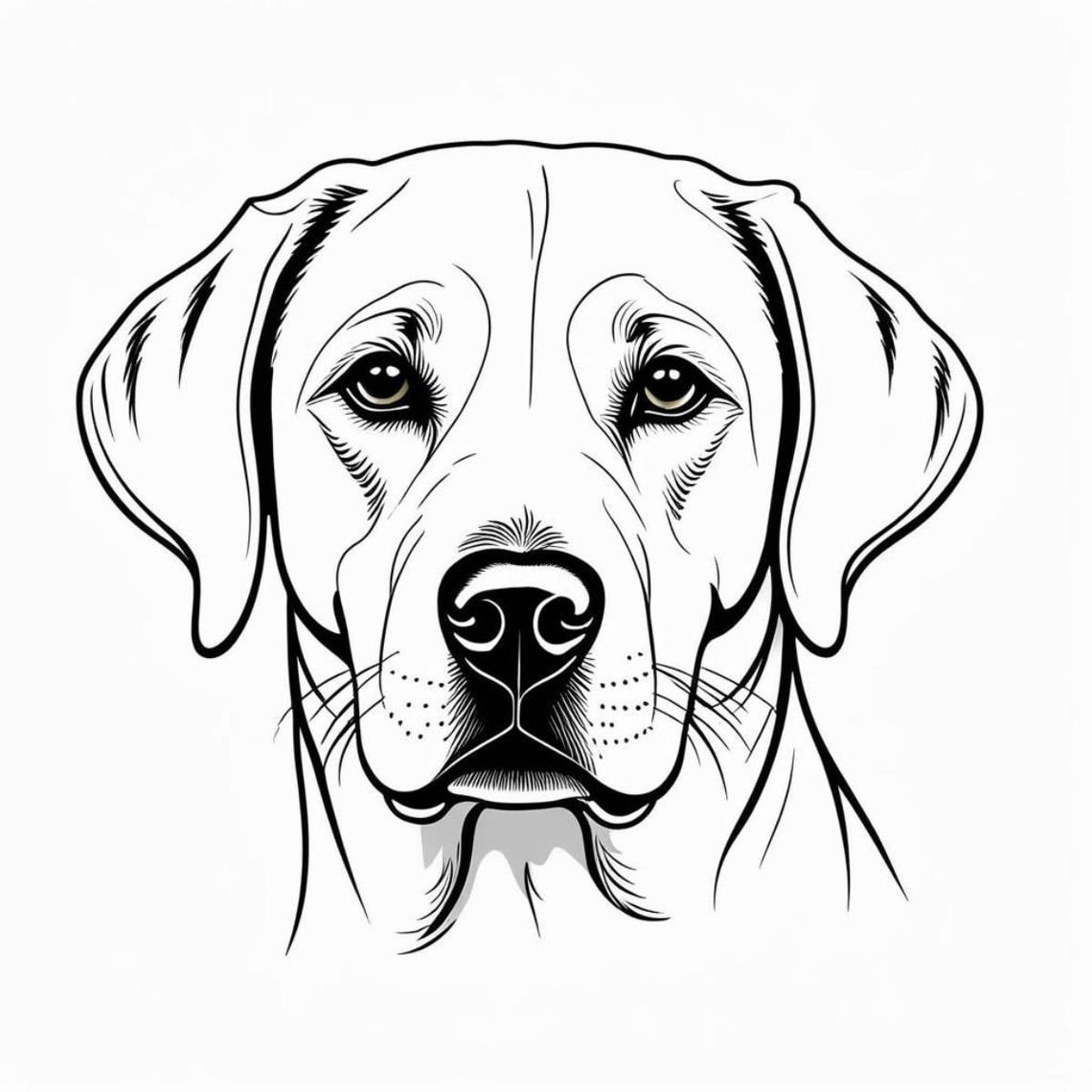 Minimalistic Dog Line Art Download File, Dog Art, Line Art, Staffy ...