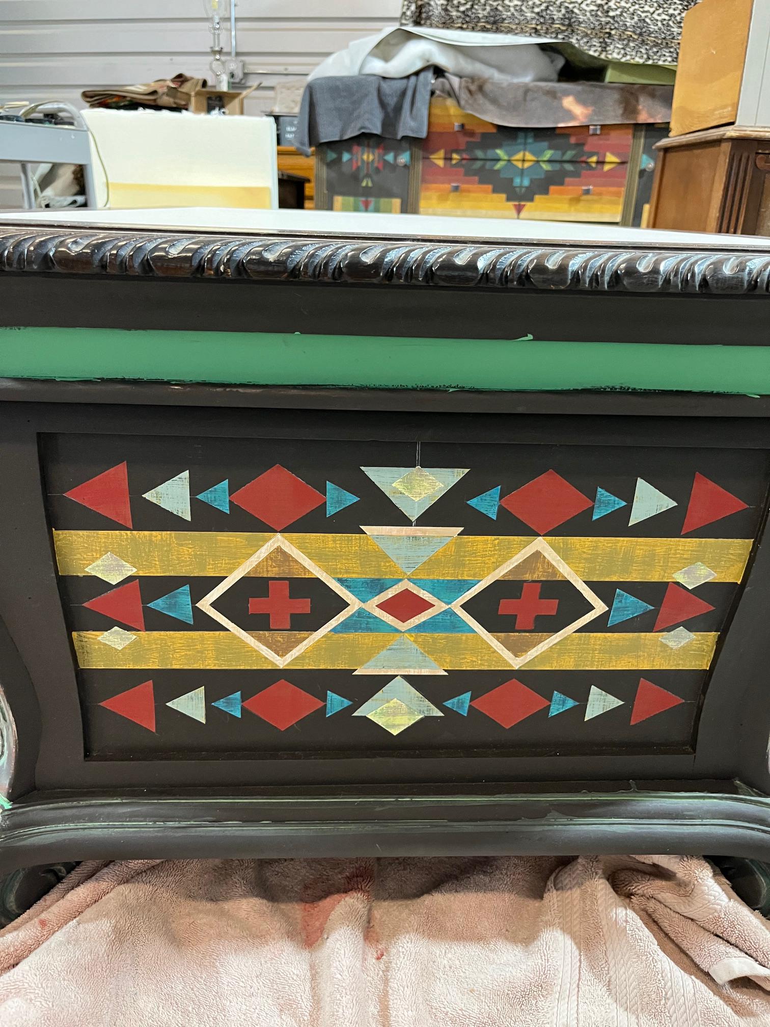 Western Coffee Table Storage Solution for Home Decor Accent Leather ...