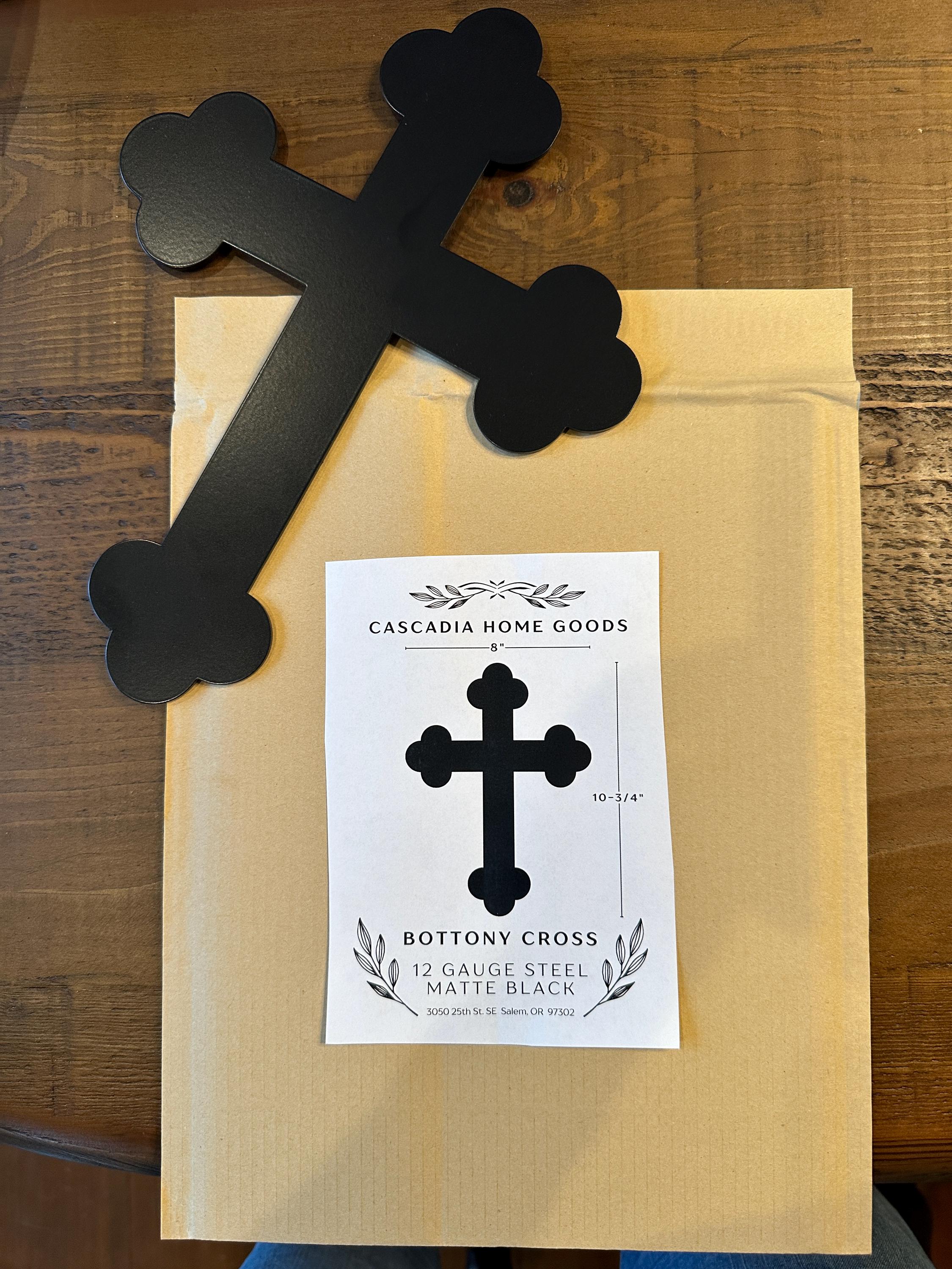 Bottony Cross Wall Art: Laser Cut Metal Crucifix Decor - Etsy Australia