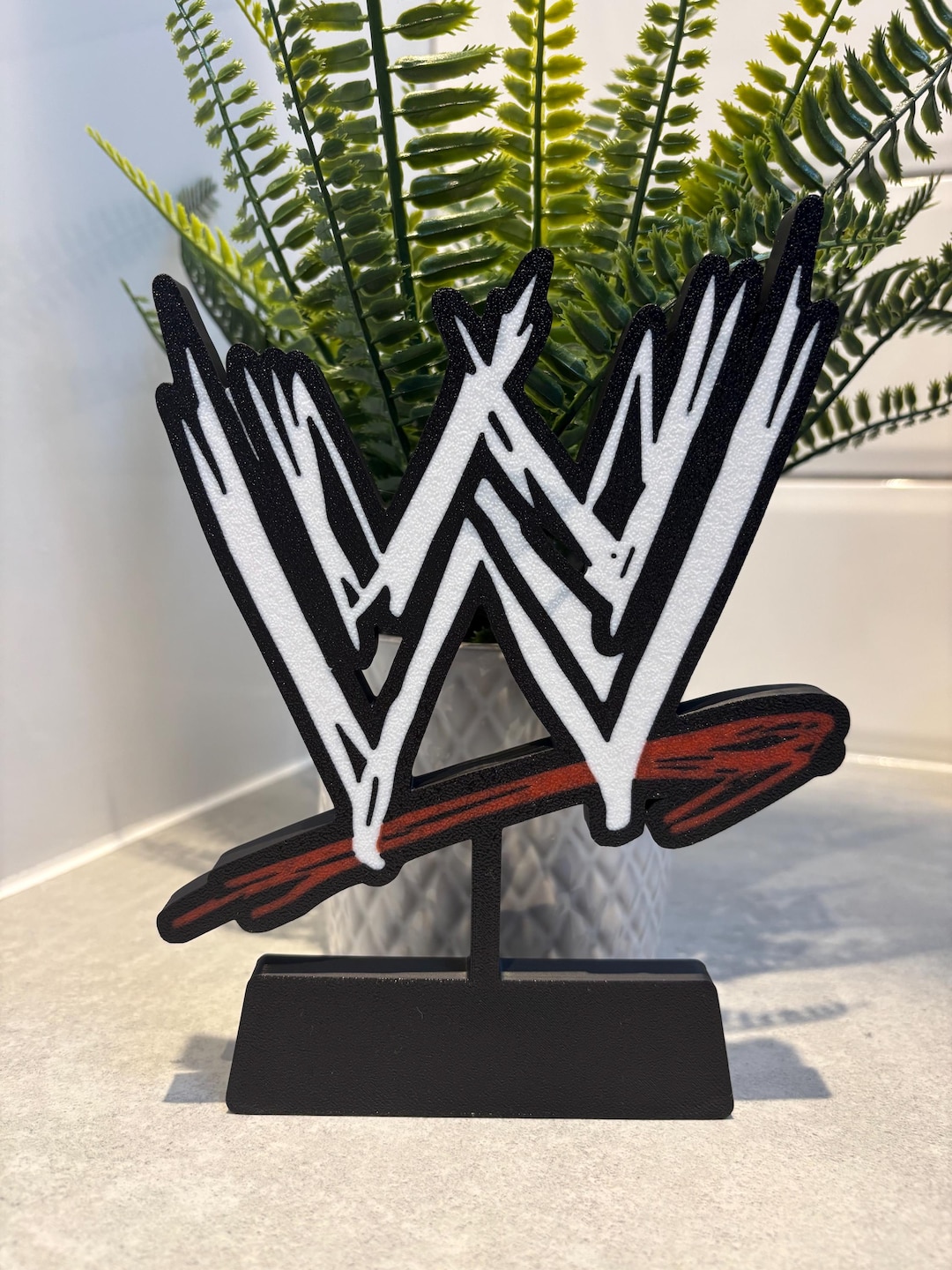 Decorative Large WWE Scratch Logo- Standing Sign- Wrestling - Etsy UK
