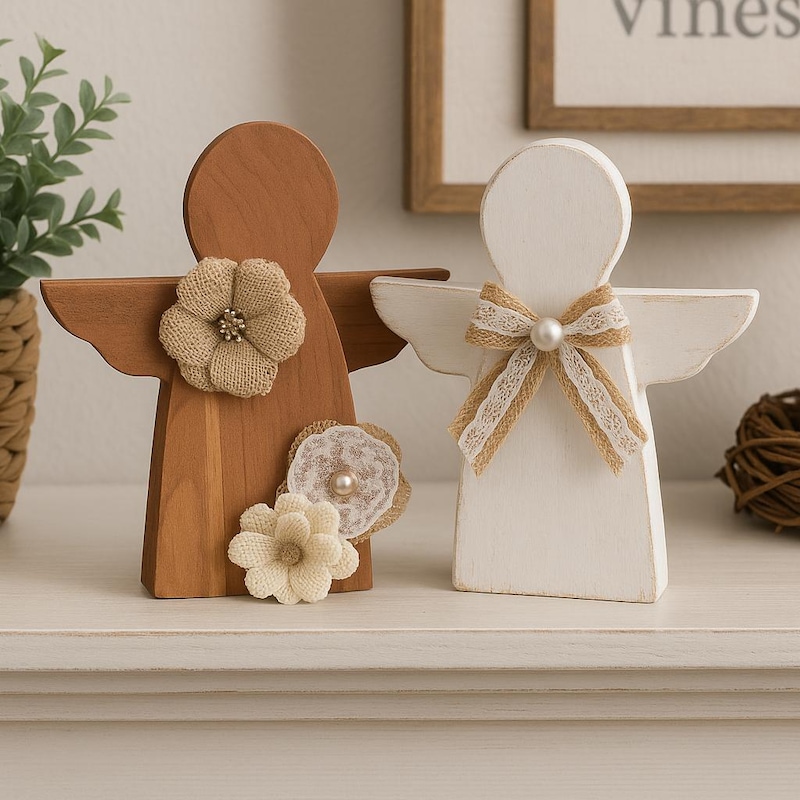 Wooden Angel - Etsy