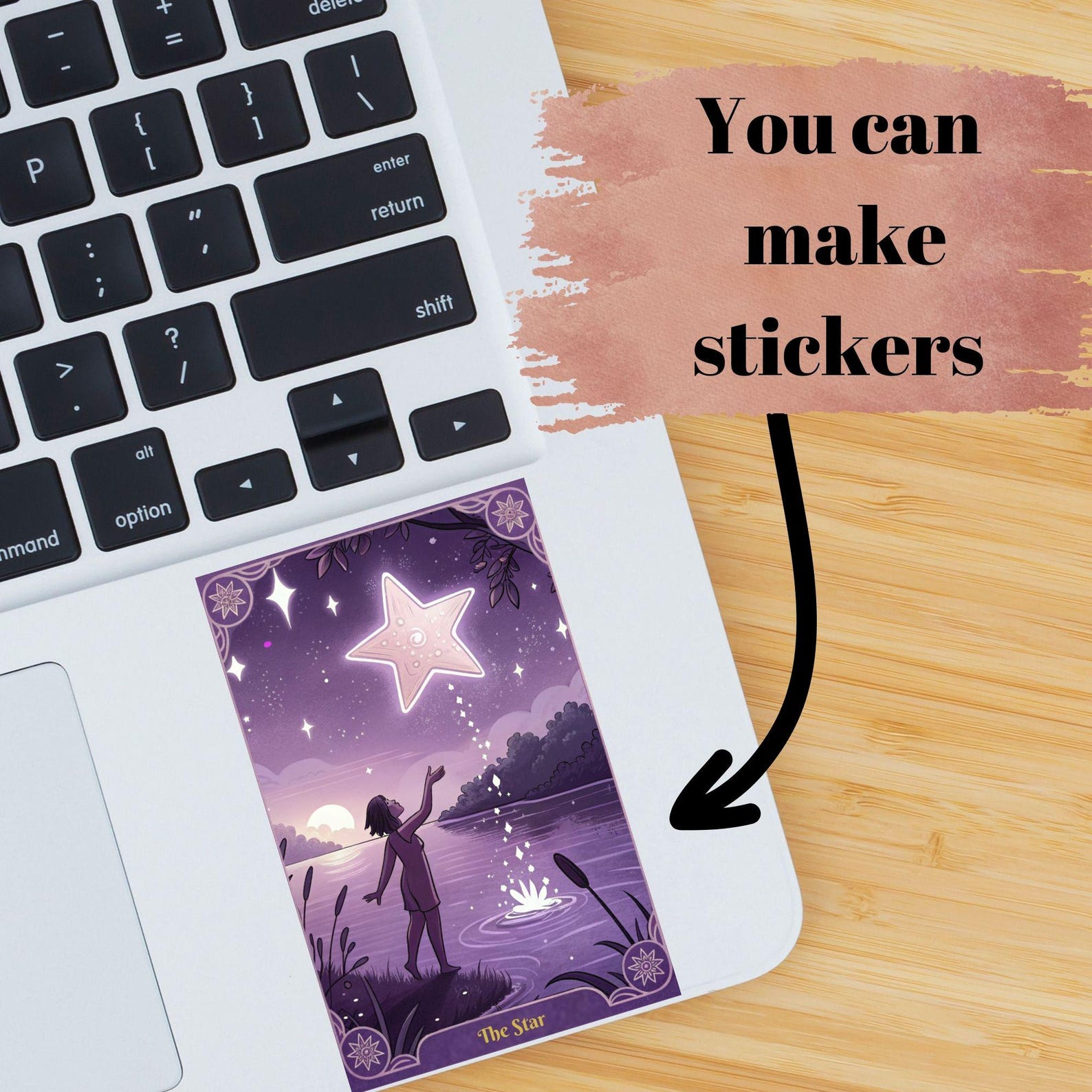 78 Tarot Deck, Purple Tarot Card Printable Color Fantasy Design, Unique ...