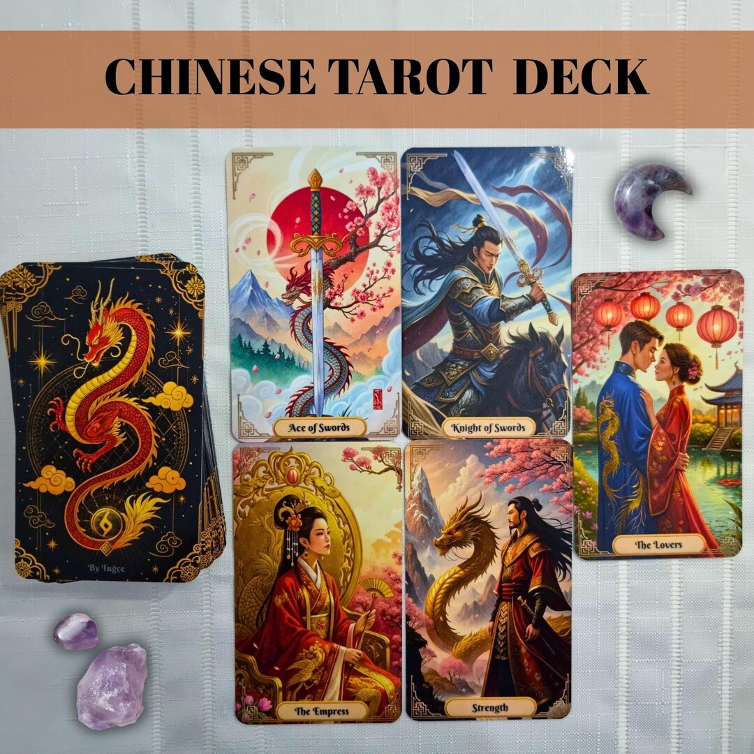 Chinese Tarot Deck, Tarot Card Deck, Custom Tarot Deck,artificial ...