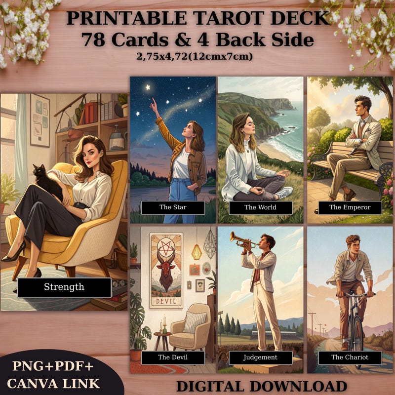 Modern Tarot Cards Design - Etsy