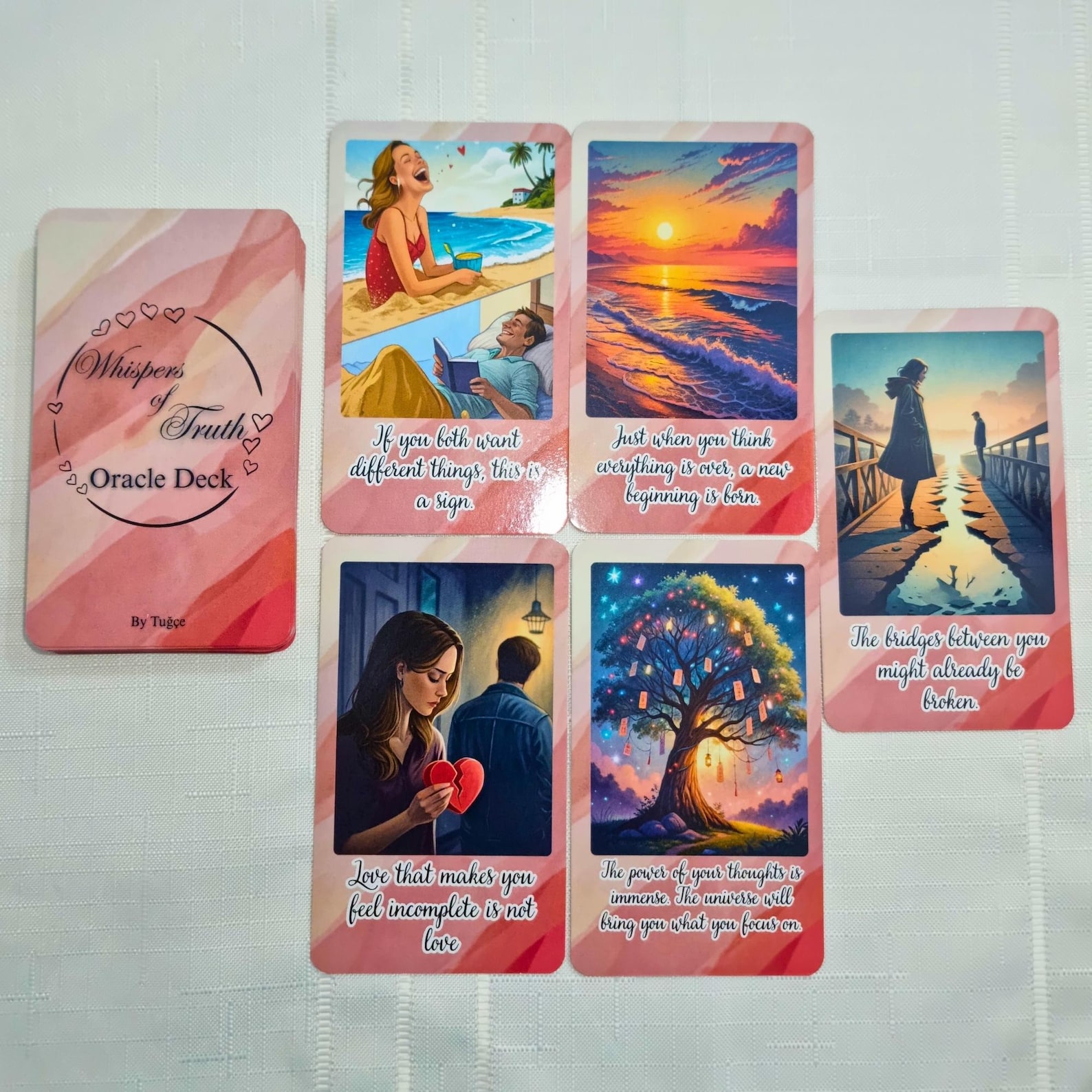Oracle Tarot Deck, Unique Tarot Cards - Etsy 日本