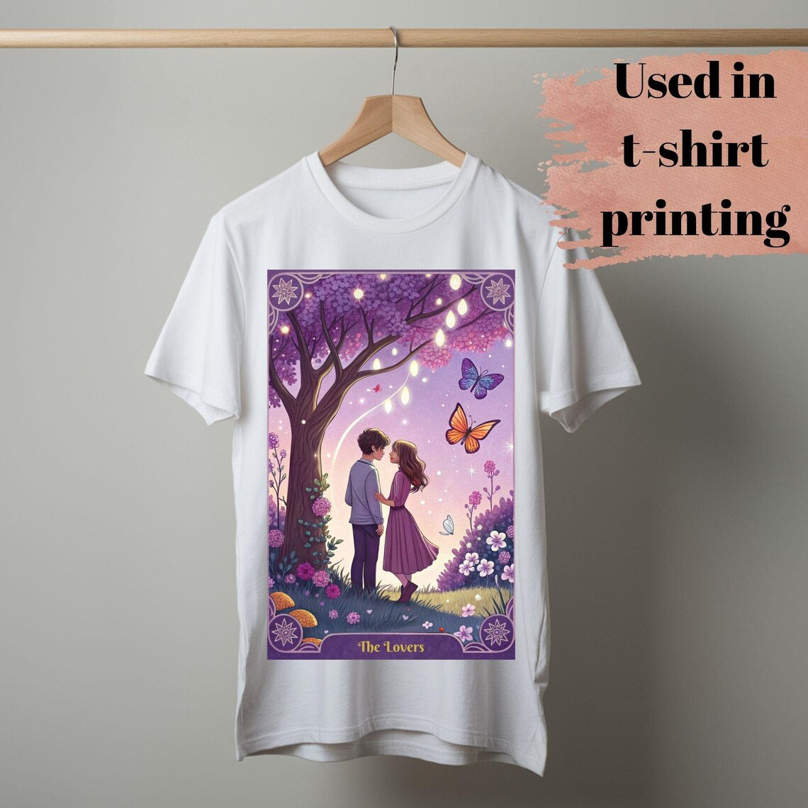 78 Tarot Deck, Purple Tarot Card Printable Color Fantasy Design, Unique ...