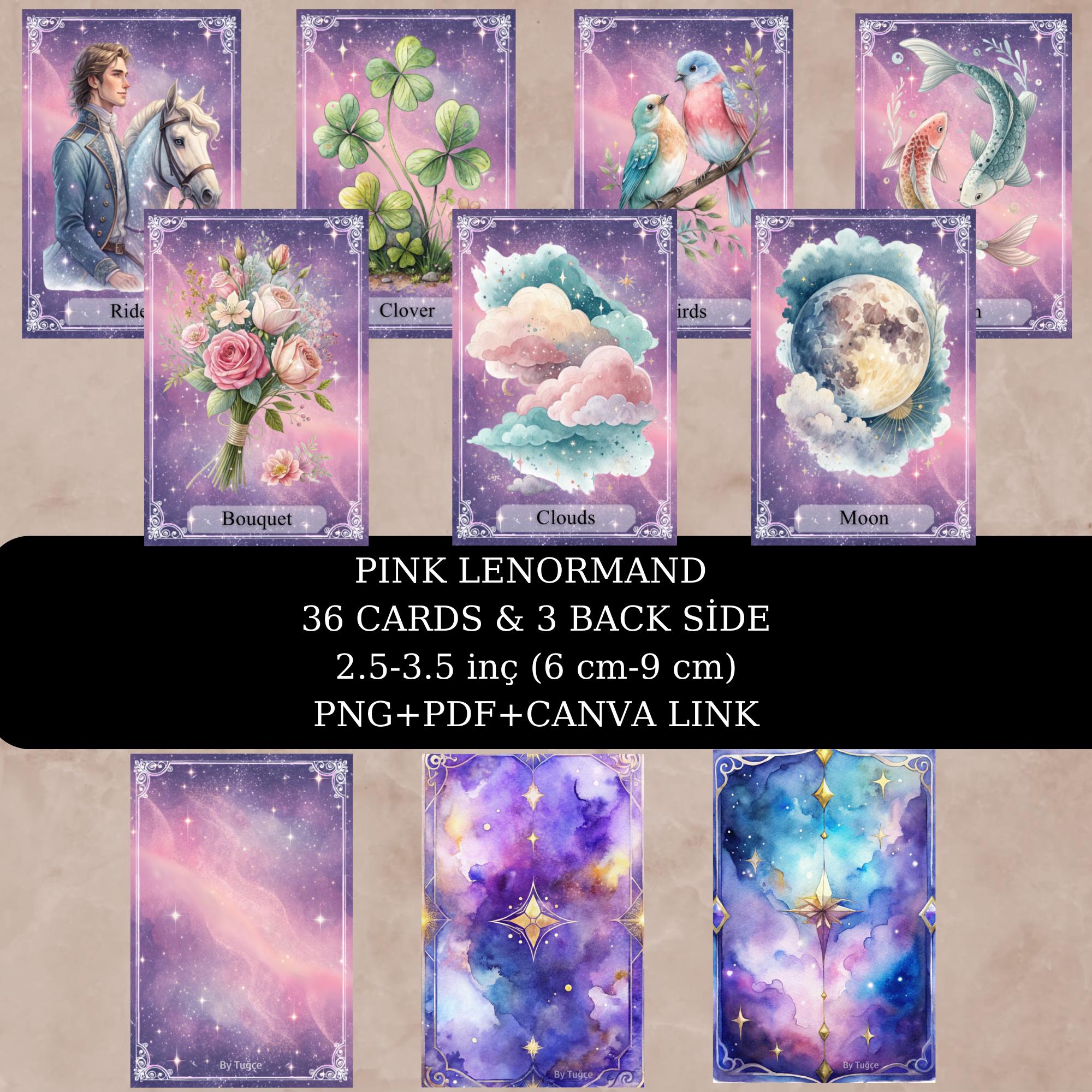Lenormand Tarot Deck, Printable Tarot Deck, Unique Tarot Deck,tarot ...
