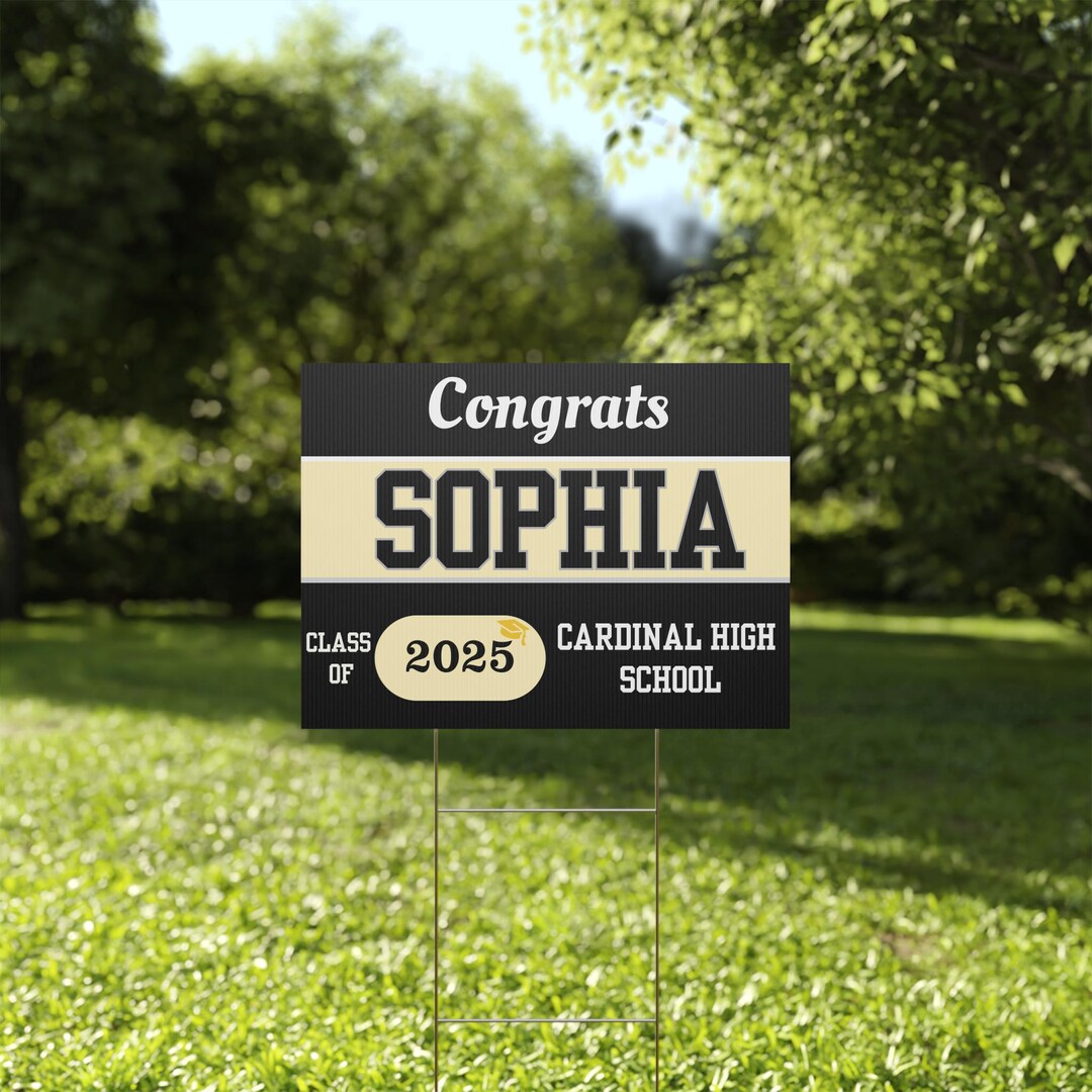 Custom Graduation Yard Sign, Personalized Graduation Sign, Yard ...