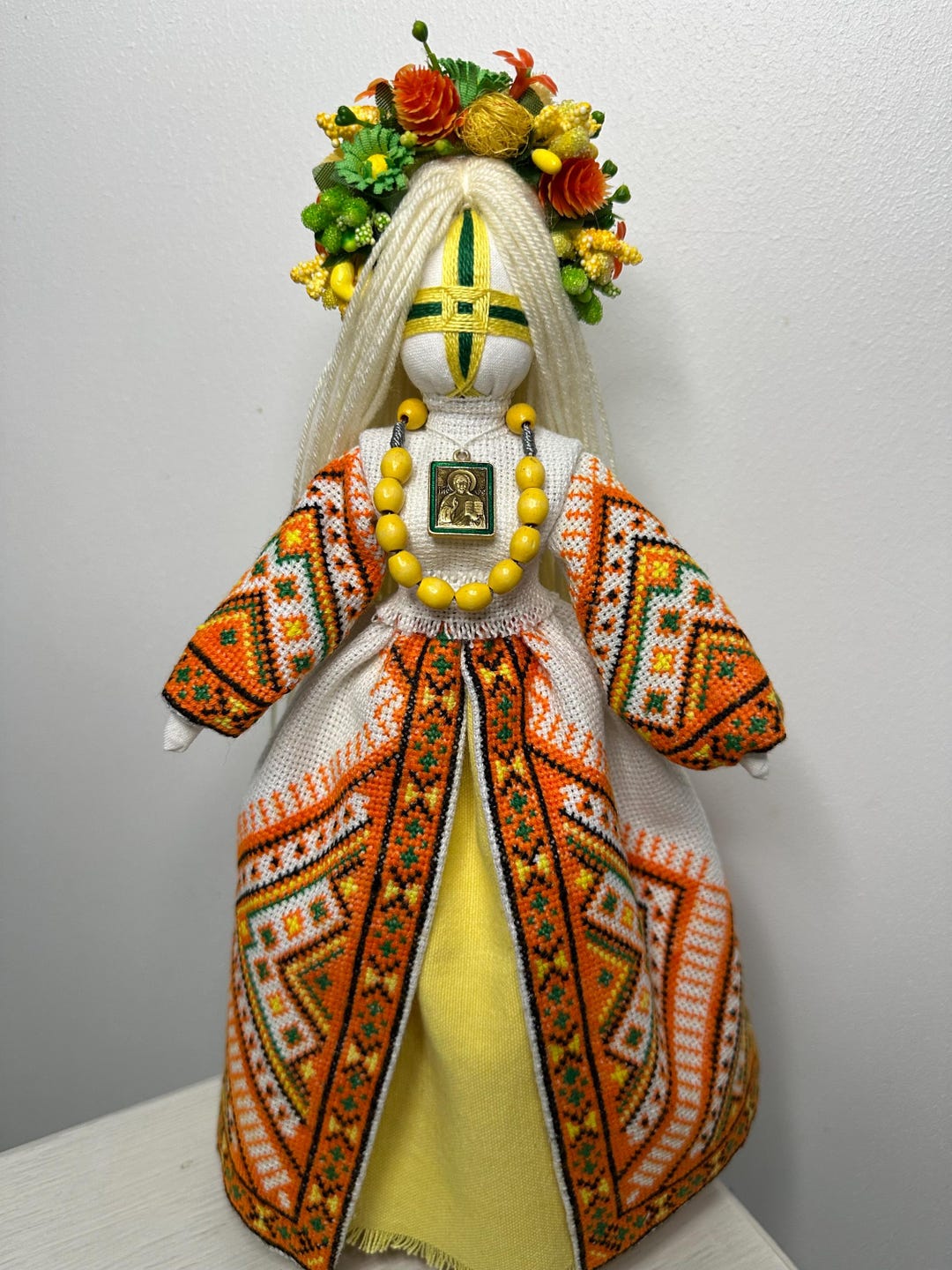 Ukrainian Motanka Doll, Handmade Folk Art, Slavic Amulet, Ethnic Home ...