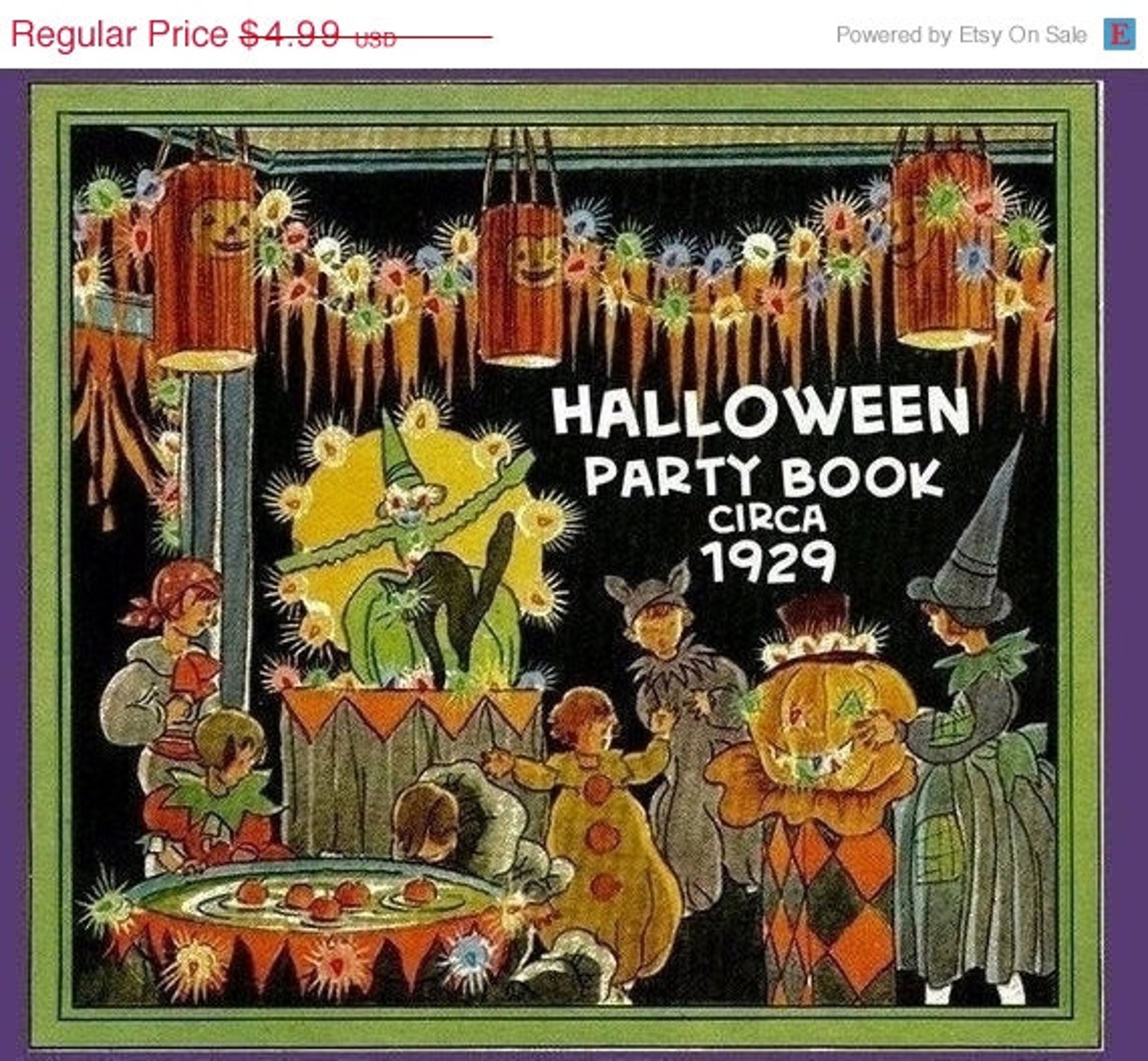 Dennison HALLOWEEN Party Magazine 1929 Flapper Gatsby Downton Twenties ...