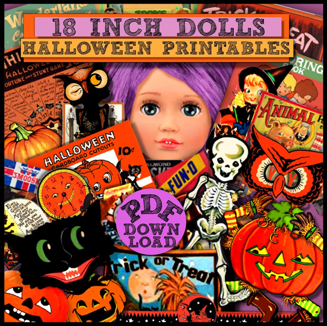 18 Doll HALLOWEEN Fun Stuff PRINTABLES Over 40 Pages Of Craft Miniature 18 Doll HALLOWEEN Fun Stuff PRINTABLES Over 40 Pages Of Craft Miniature