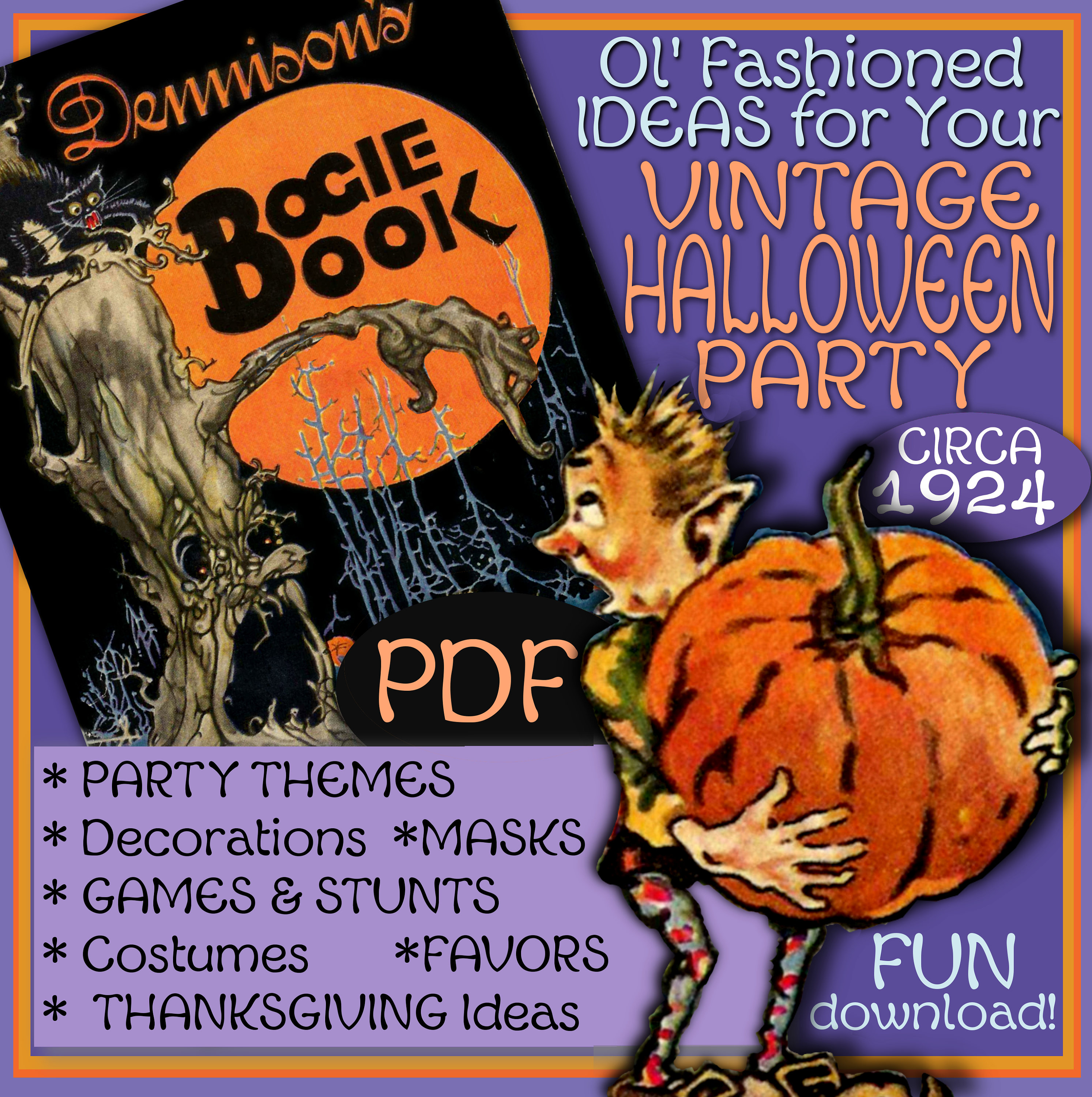 Bogie Book PDF Dennison 1924 HALLOWEEN 1920s PARTY Planner Costumes ...