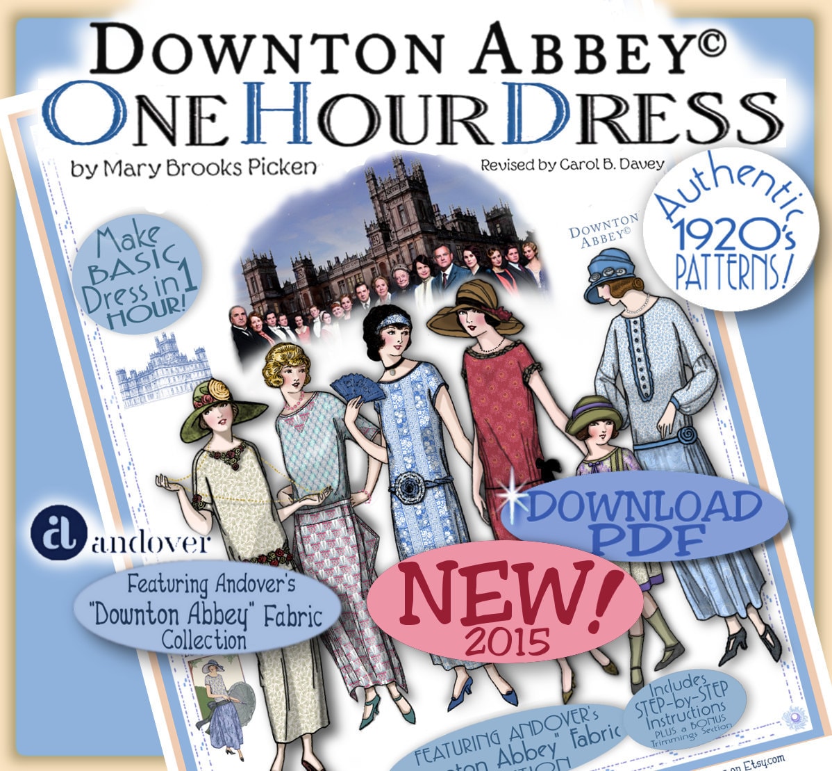 1 HOUR DRESS Expanded Pdf Booklet Vintage 1920 Make Dress in 1 | Etsy ...