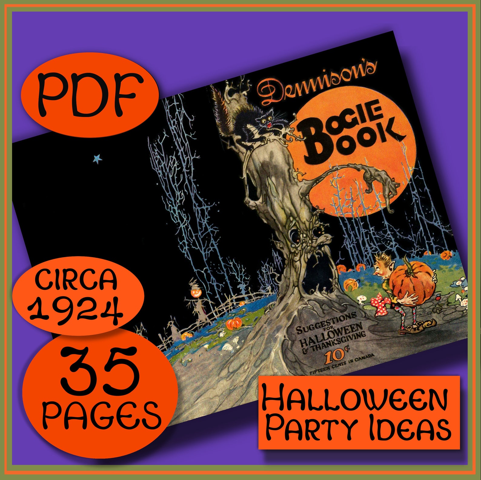 Bogie Book PDF Dennison 1924 HALLOWEEN 1920s PARTY Planner - Etsy
