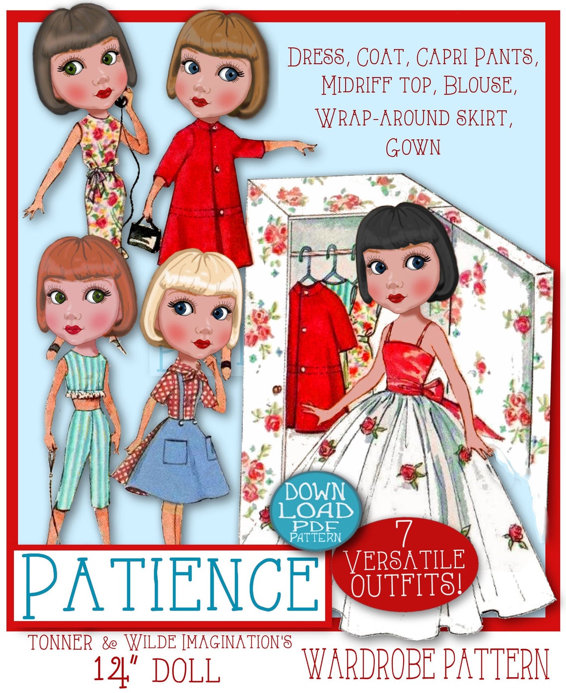 Patience Doll Wardrobe tonner 14 Prom Gown Midriff - Etsy