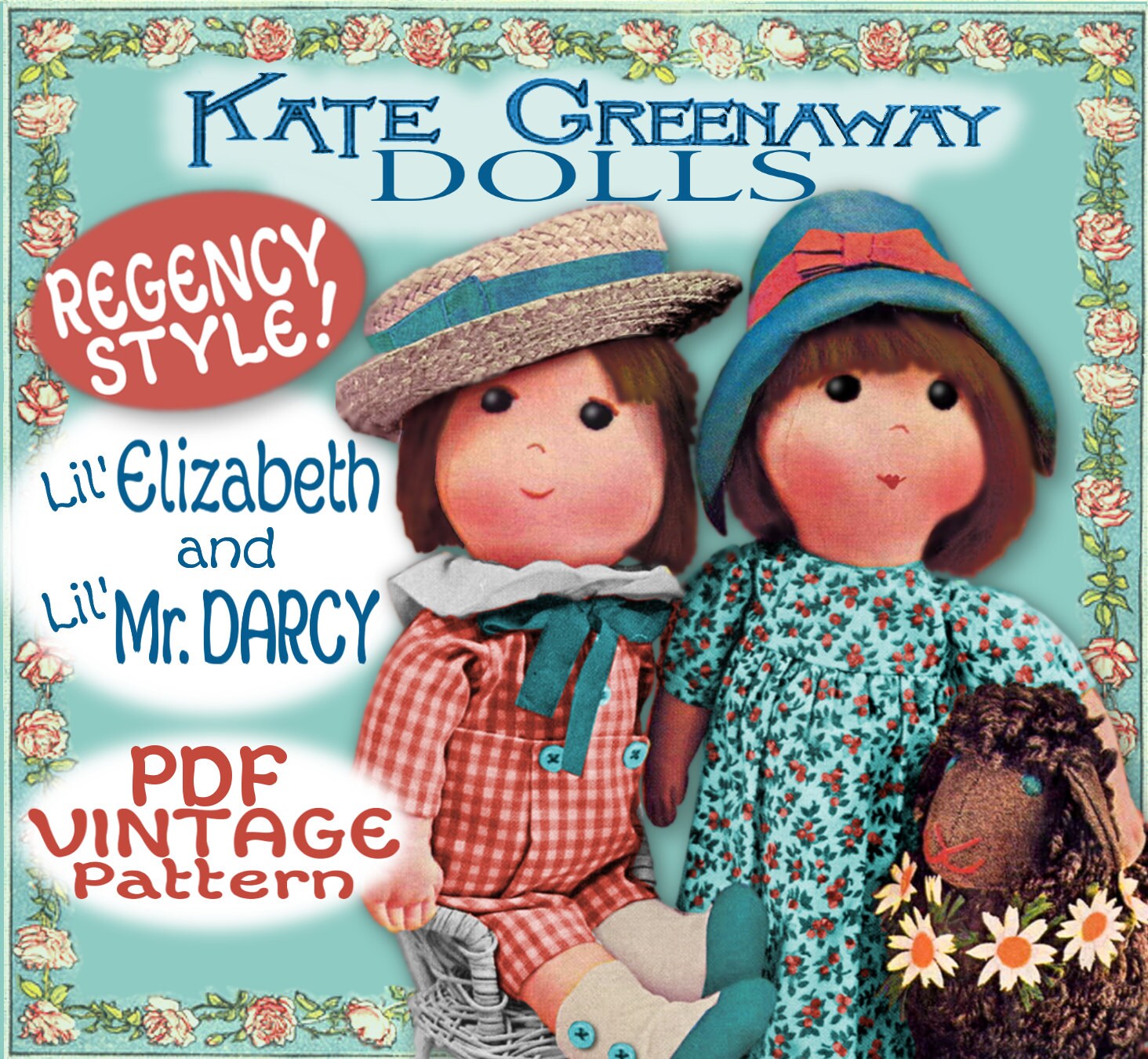 Mr DARCY Boy Liz Girl Doll Pattern REGENCY Style Dolls Pride ...