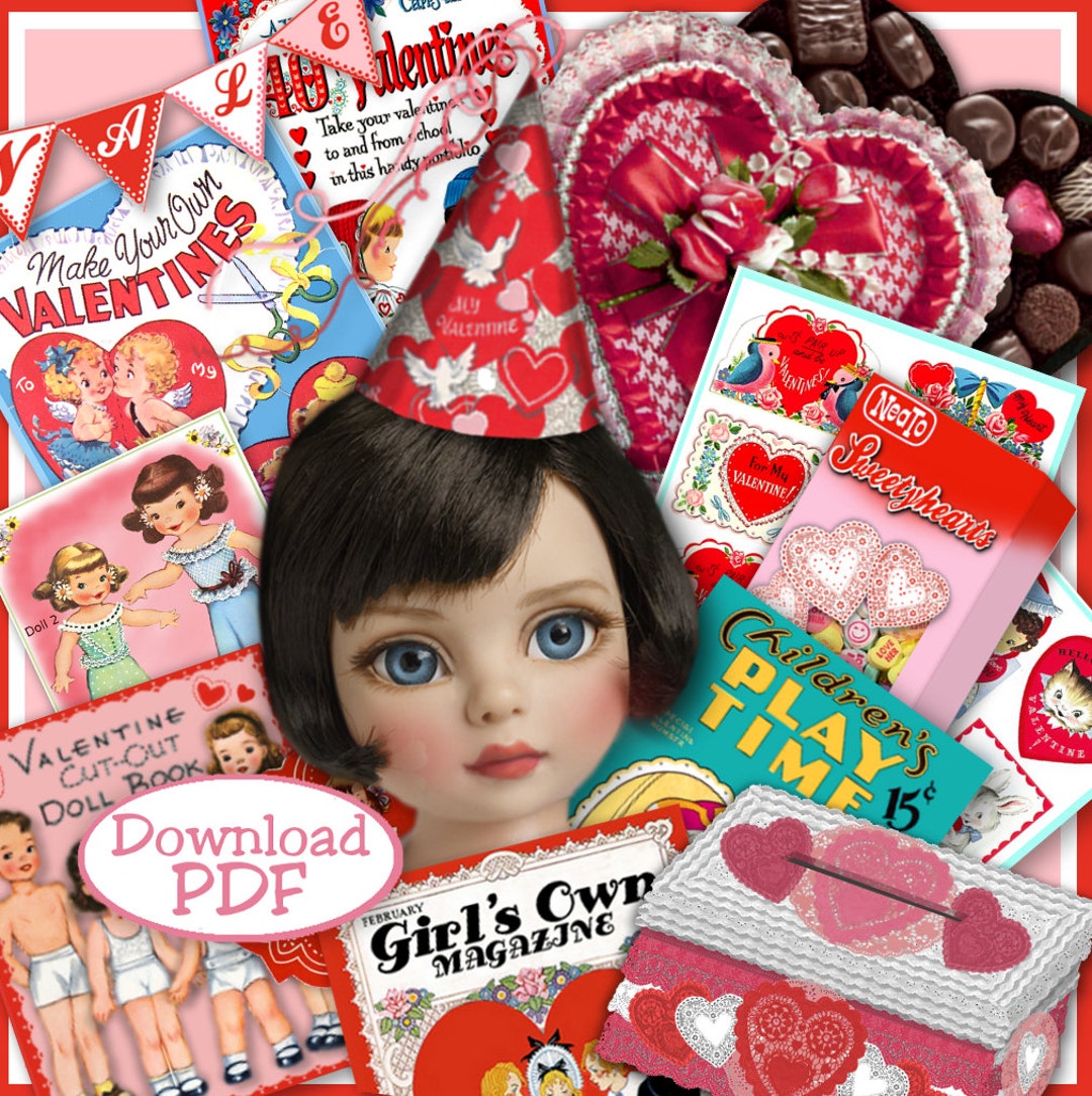 PATSY VALENTINES PDF for 10 to 13 Inch Dolls 28 Pages Vintage Fun Stuff ...
