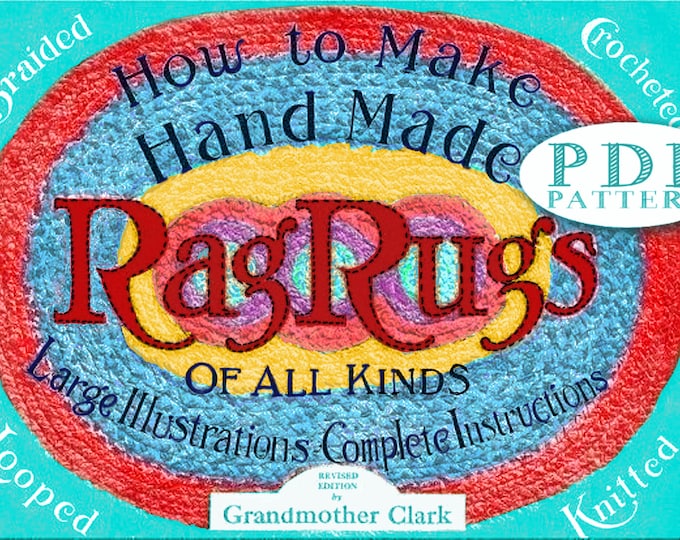 MORE Make Rag Rugs Like Grandma Vintage Pattern Handmade Rugs Braided ...