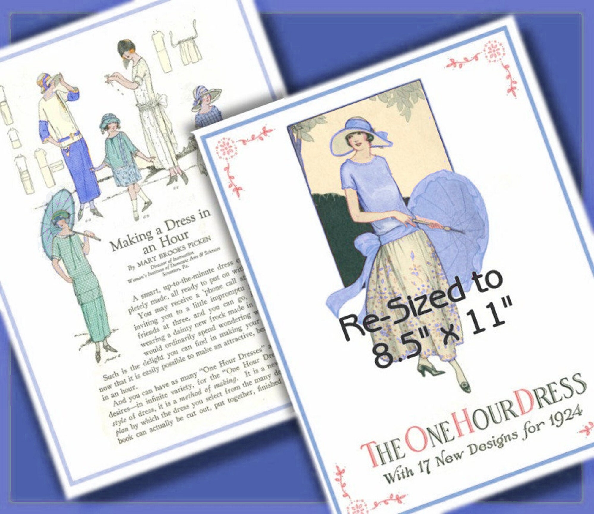 1920's 1 HOUR Dress - Make Your Own Frock Patterns Like Downton Abbey ...