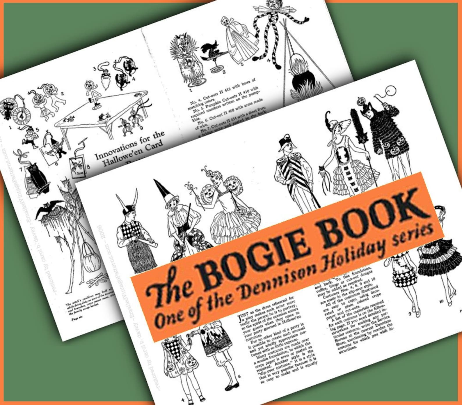 Bogie Book Dennison 1926 HALLOWEEN 1920s FLAPPER PARTY Planner - Etsy