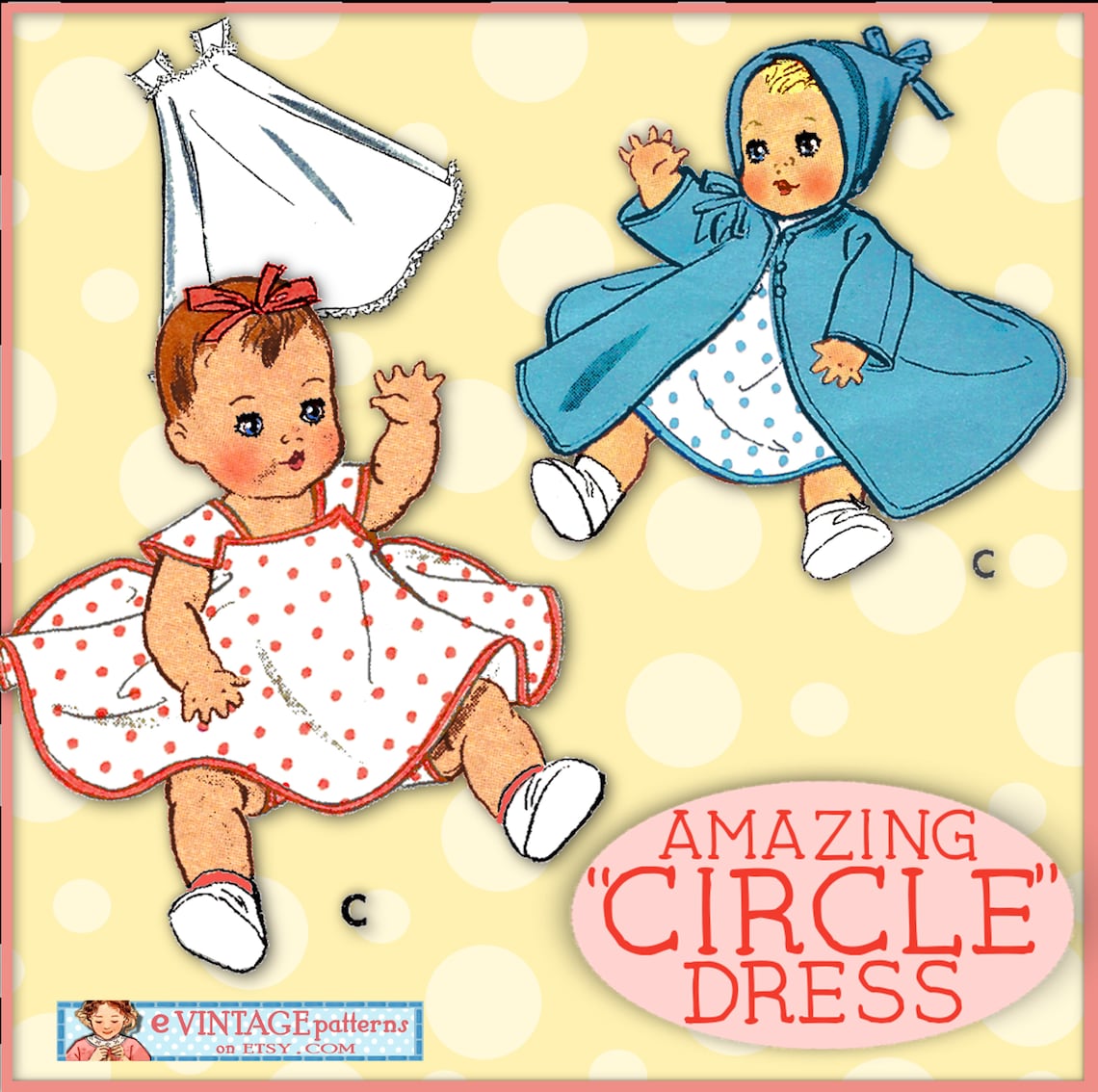 Baby Doll 10-11 Inch Wardrobe Doll Clothes Vintage Pattern PDF - Etsy