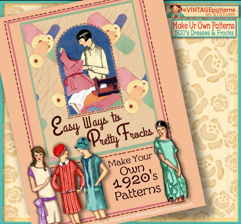 Sew 1920s Frocks Easy Make Your Own Dress Patterns And Etsy