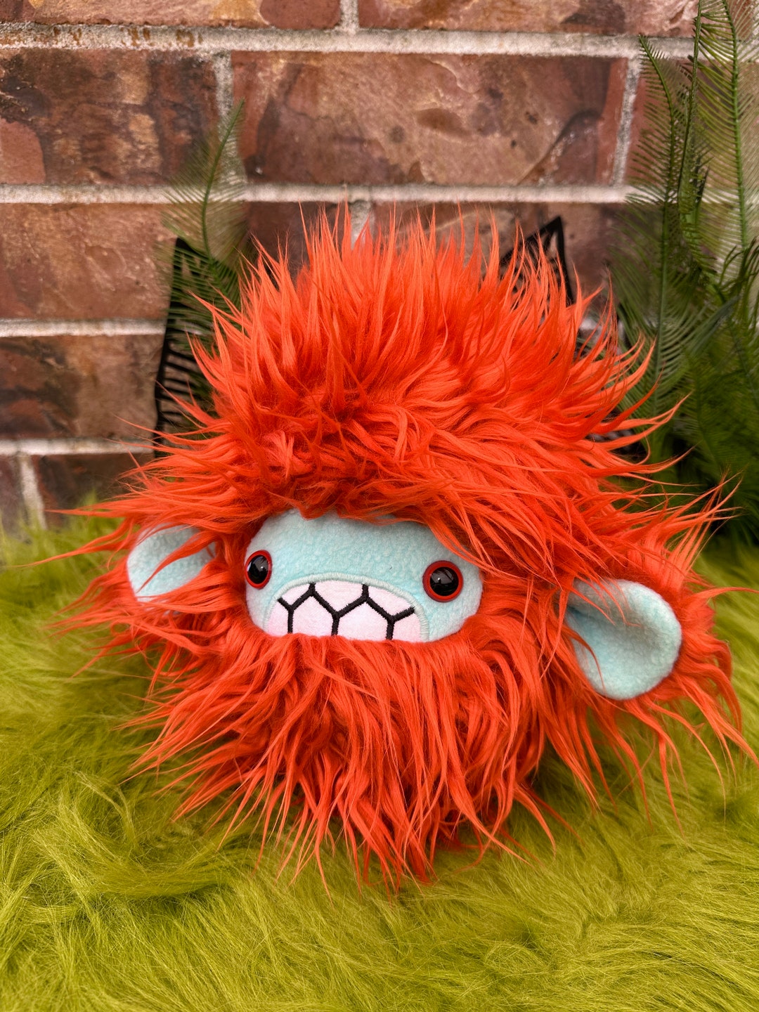 Severed Pygmy Yeti Head Plush.....handmade Monster Stuffed Animal ...