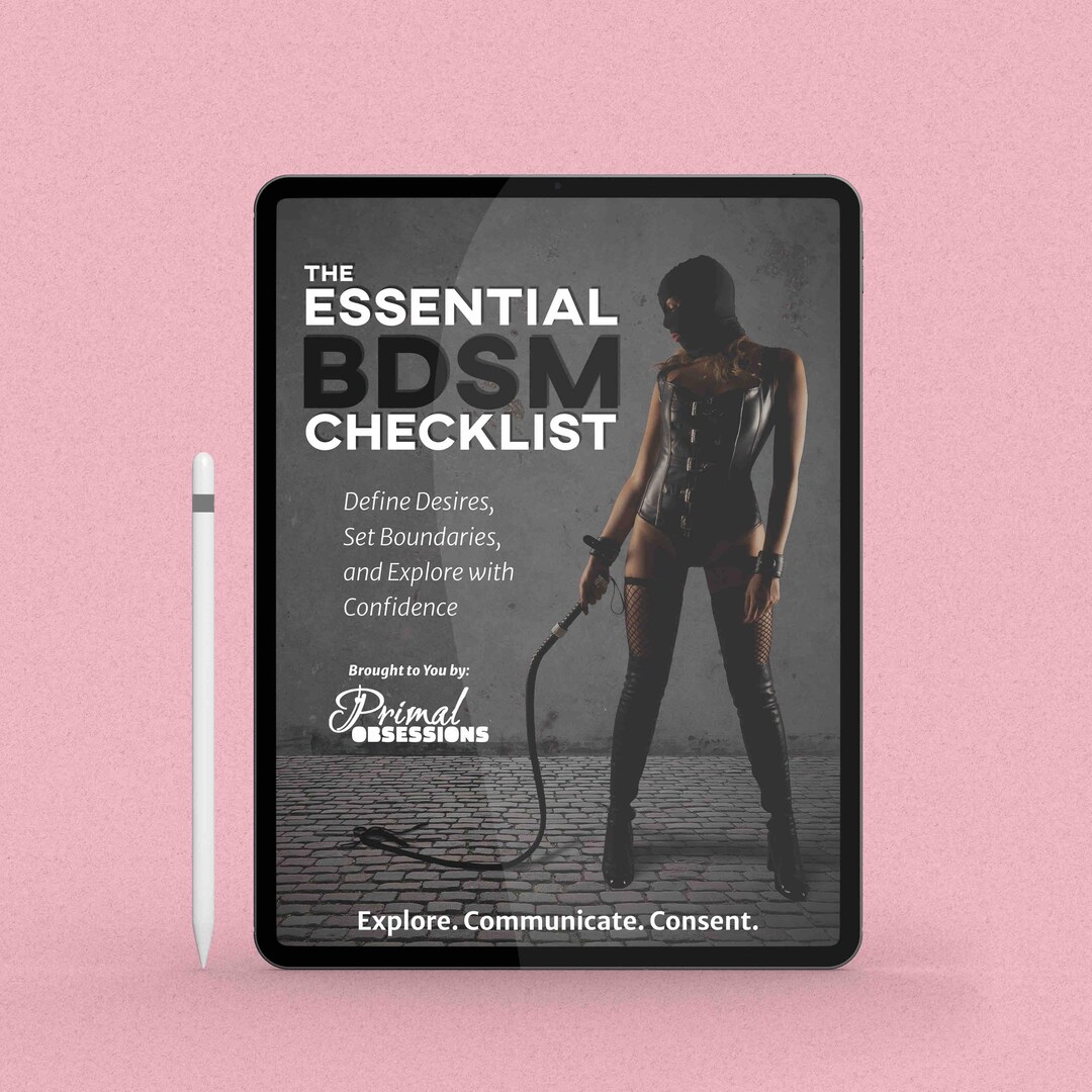 Essential BDSM Checklist & Planner, Digital and Printable Kink Negotiation Guide for Limits ...