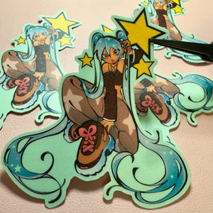 Metro Aero Hatsune Miku Sticker & Mini Print (4"x6") | Y2K, 2000's ...
