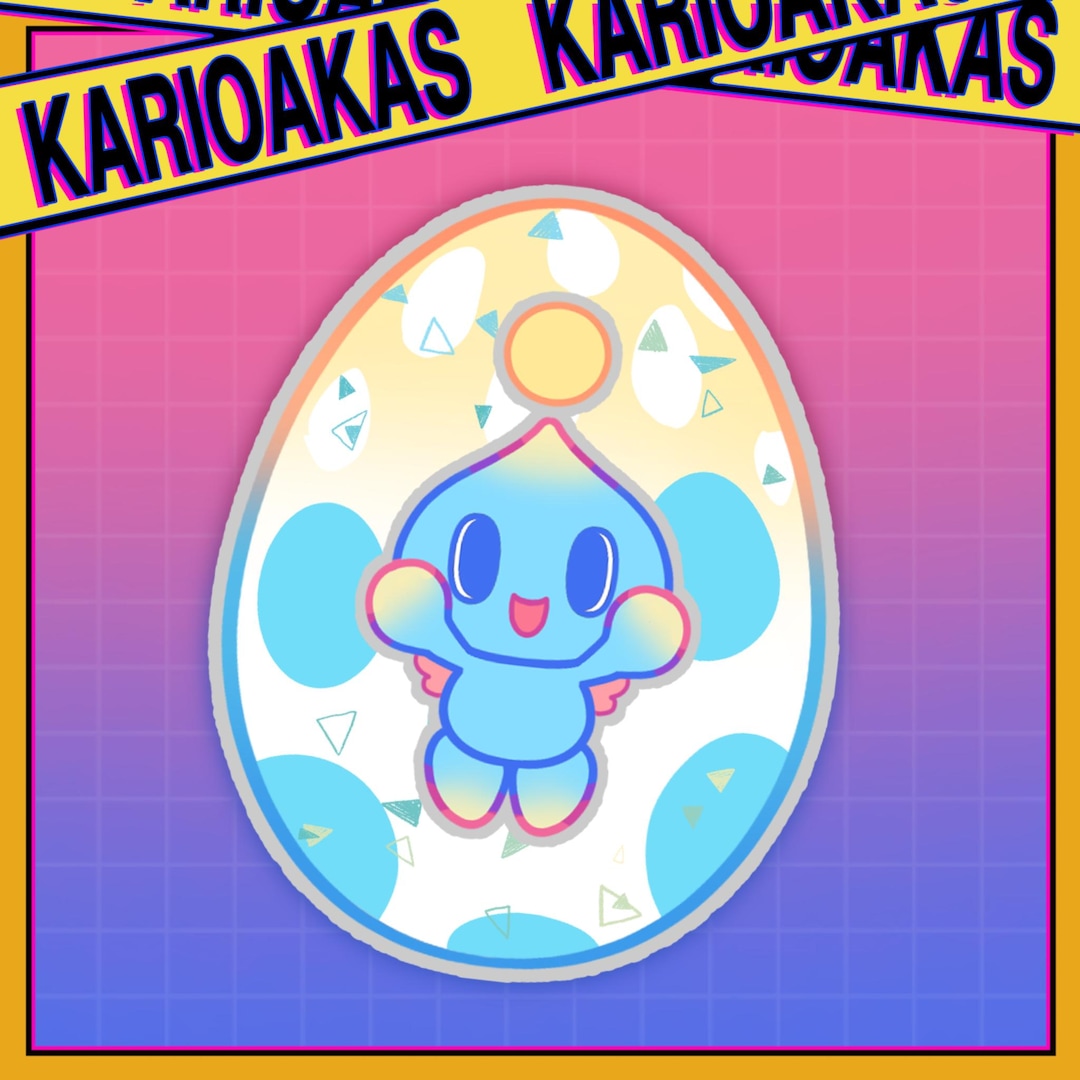 Chao Egg Holographic Sticker | Sonic Adventure 2, SA2B - Etsy