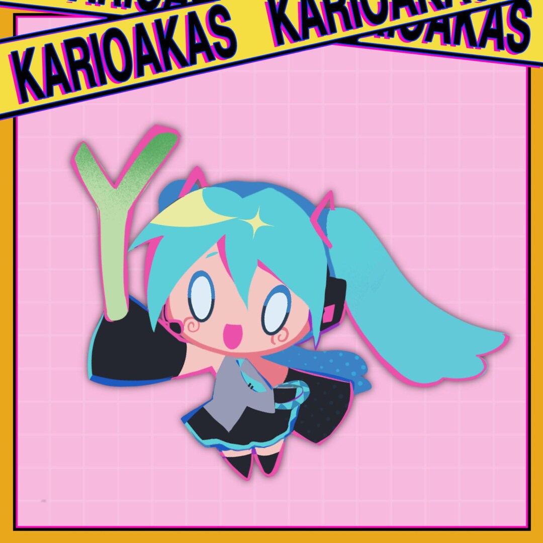 Hatsune Miku Leek Sticker| Y2K, 2000's, Aesthetic, Webcore, Vocaloid - Etsy