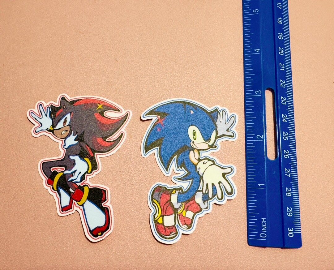 Sonic and Shadow Stickers - Etsy