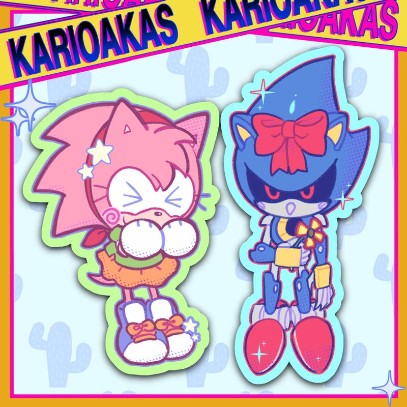 Rouge Sonic Stickers - Etsy UK