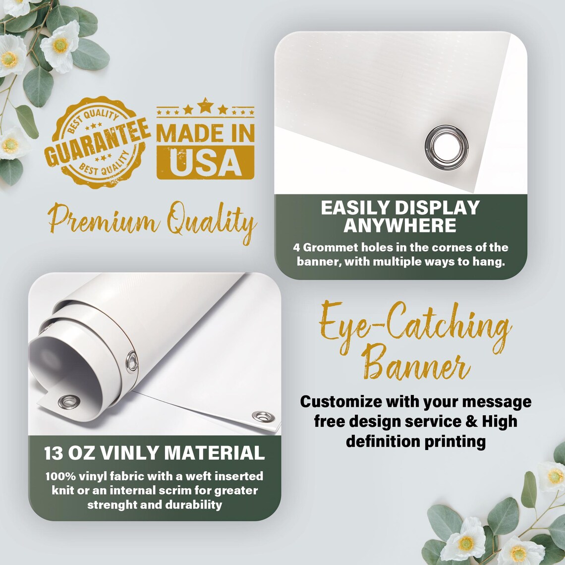 Full Color Custom Vinyl Banners, Custom Size Vinyl Banner, Custom Vinyl ...