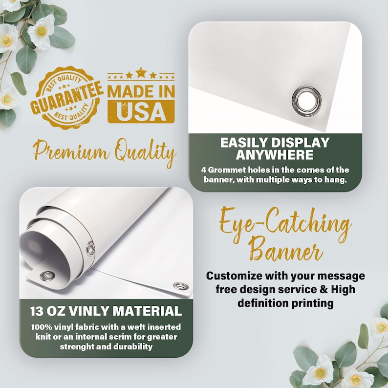 Full Color Custom Vinyl Banners, Custom Size Vinyl Banner, Custom Vinyl ...