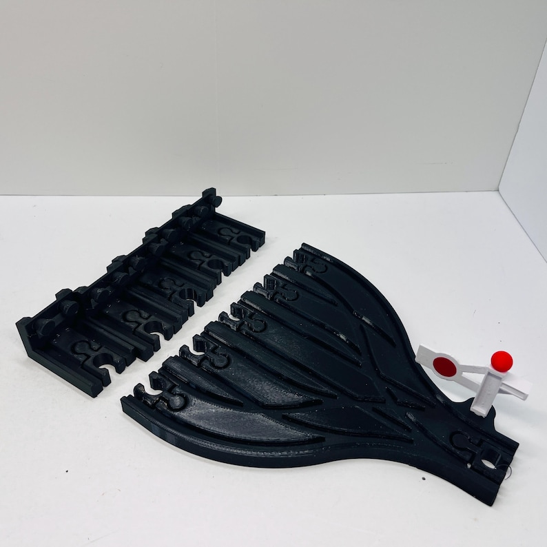 Wooden Railway 5 Way Split Train Track & Buffer/bumper Set W/w Thomas ...