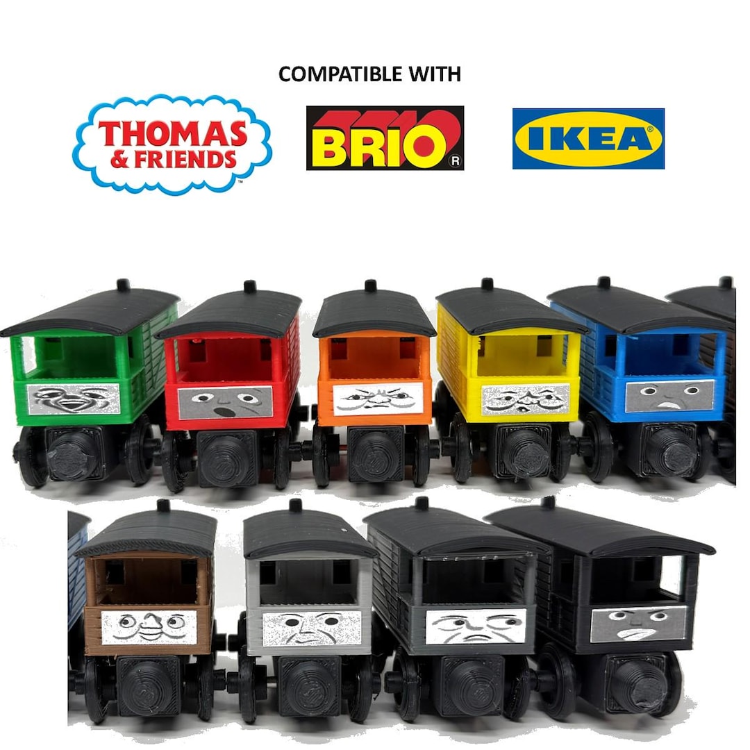Wooden Railway Breakvan, Caboose Train Custom Made for Thomas & Friends ...