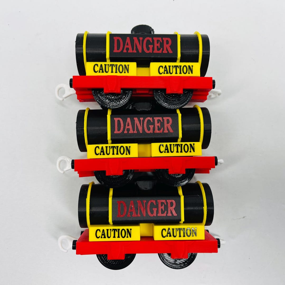 Cargo Tanker Train for Thomas Trackmaster Track Lot X 3 "danger Caution ...