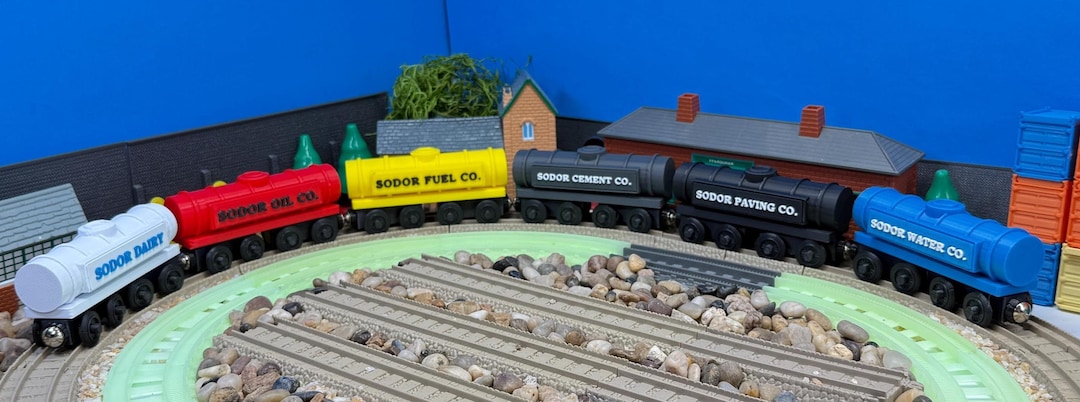 Wooden Railway Large Tanker Train Car Custom Made for Thomas Friends ...