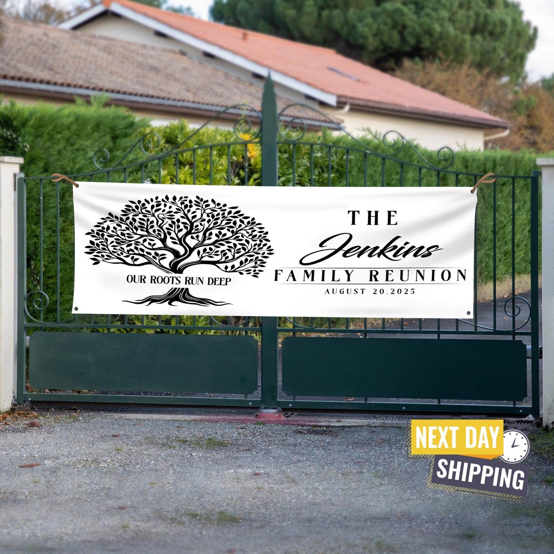 Family Reunion Banner, Custom Family Reunion Banner, Personalized ...