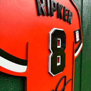 Cal Ripken Jr. Baseball Jersey Wooden Wall Sign - Etsy