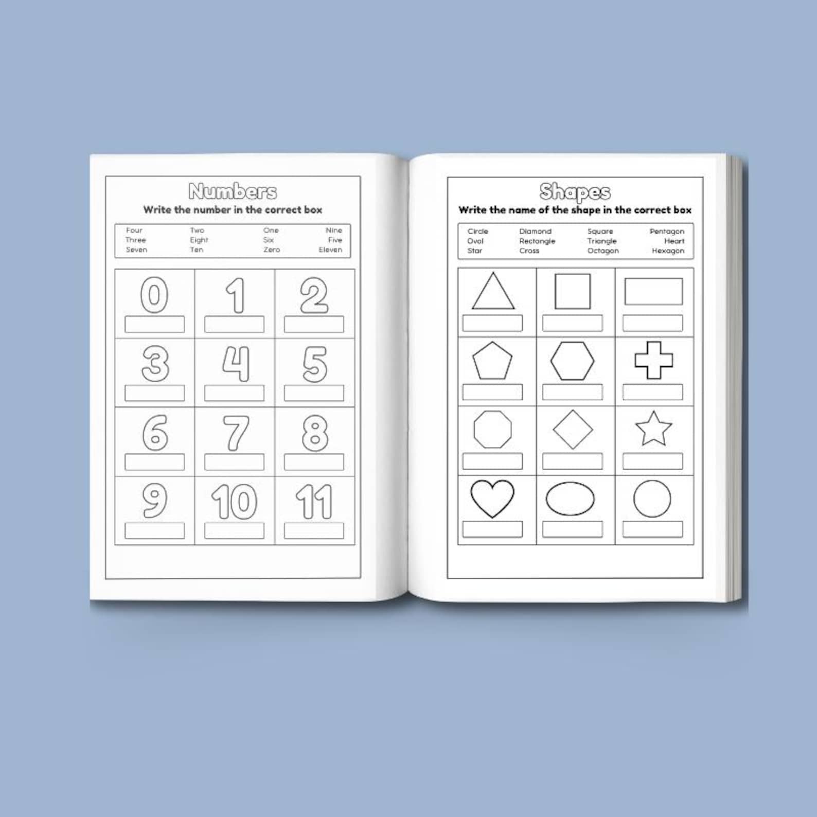 Preschool Essentials Trace Lines, Colors, Shapes and Numbers Activity ...