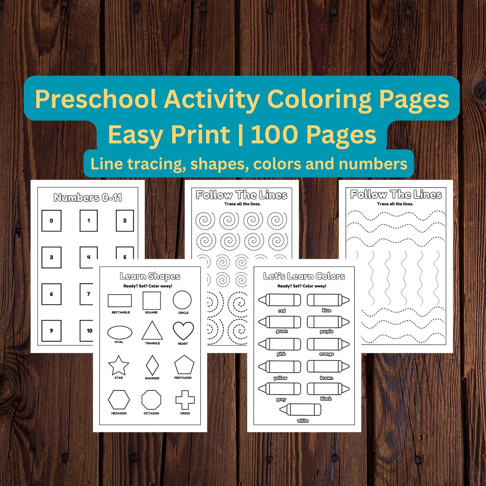 Preschool Essentials Coloring Pages, Preschool Coloring Pages ...
