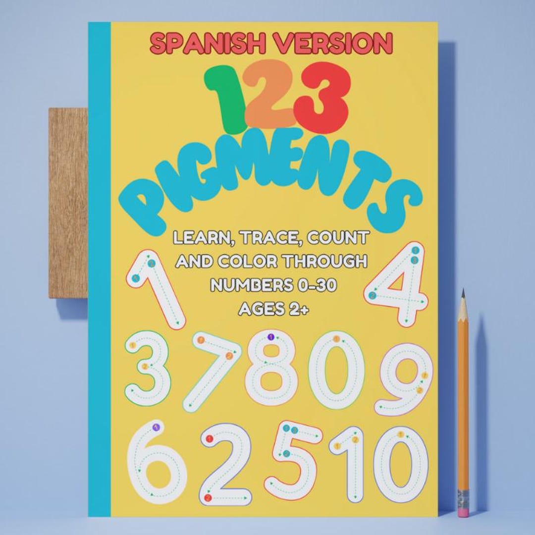 Spanish Numbers 0-30 Activity Book: Learn, Trace, Count & Color - Etsy