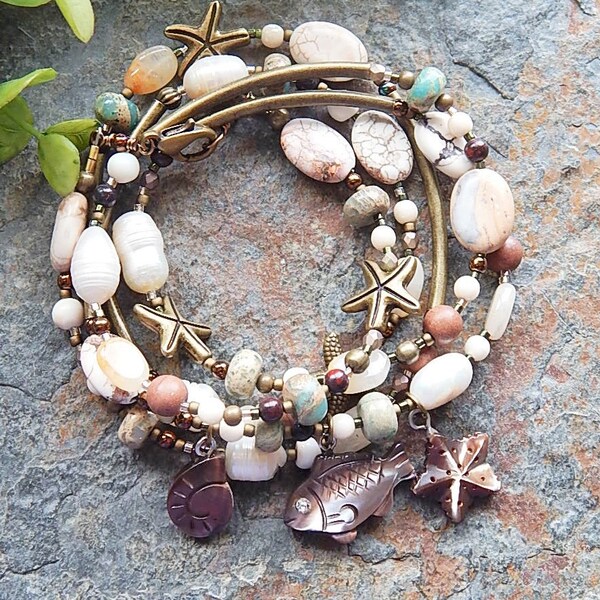 Seashell Bracelet - Etsy
