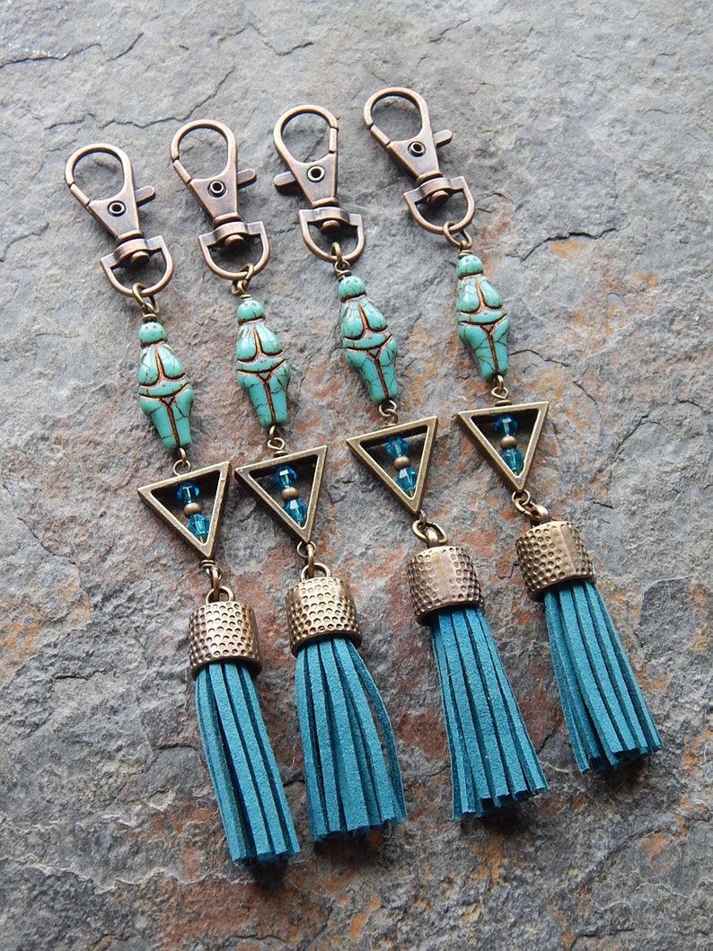 Goddess Keychain - Turquoise Goddess Tassel Charm - Sacred Feminine ...