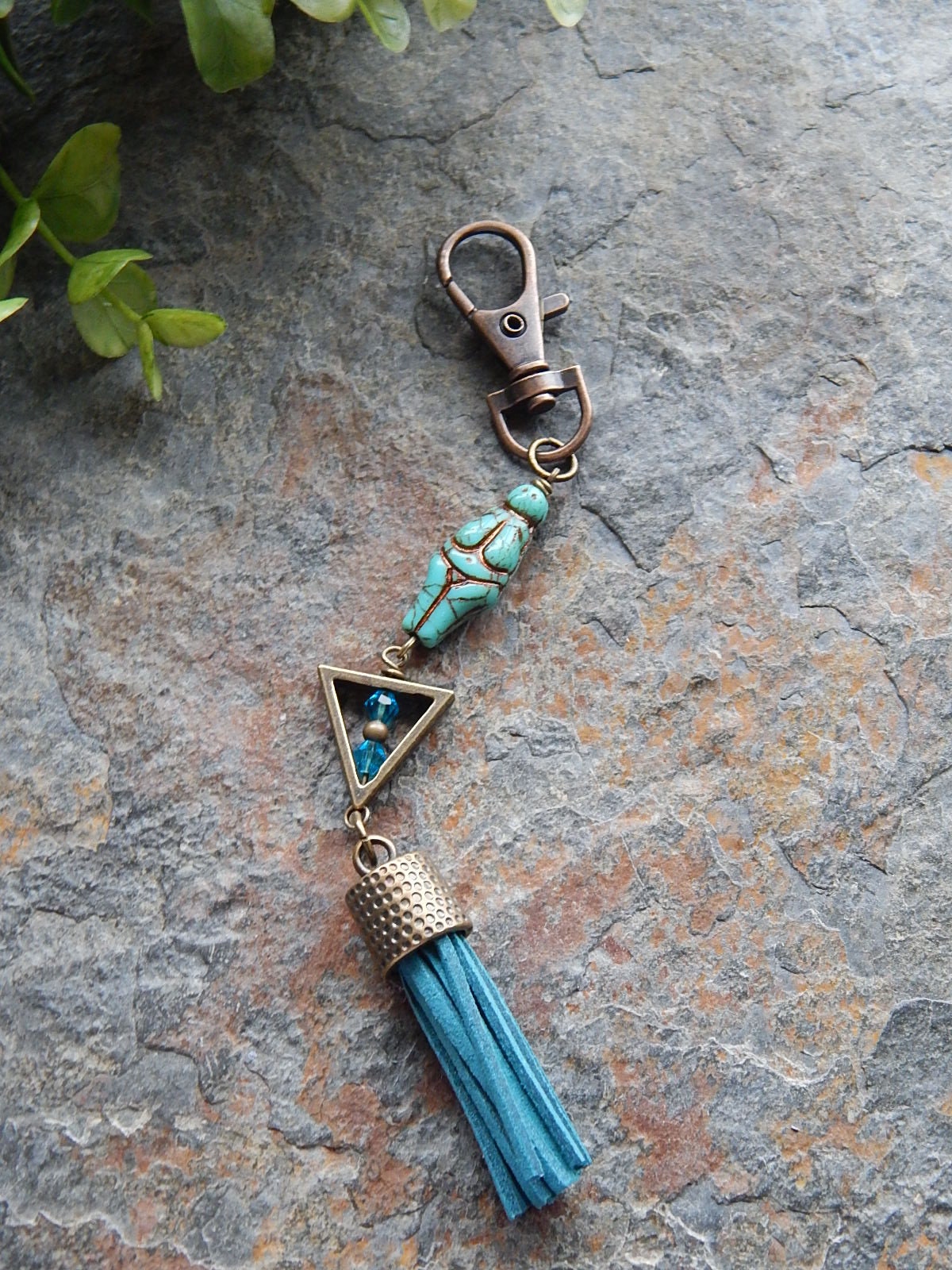 Goddess Keychain Turquoise Goddess Tassel Charm Sacred - Etsy