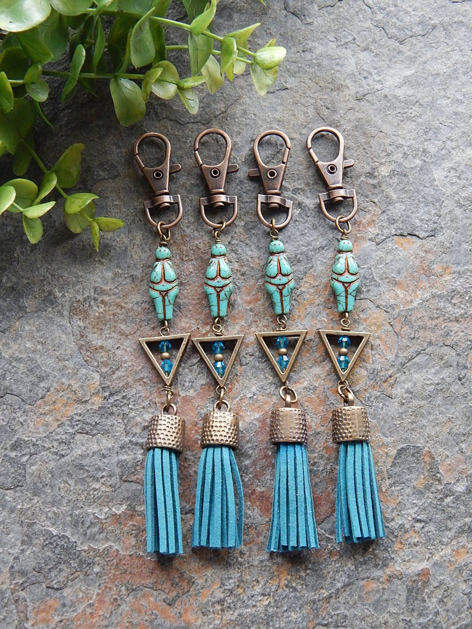 Goddess Keychain Turquoise Goddess Tassel Charm Sacred - Etsy