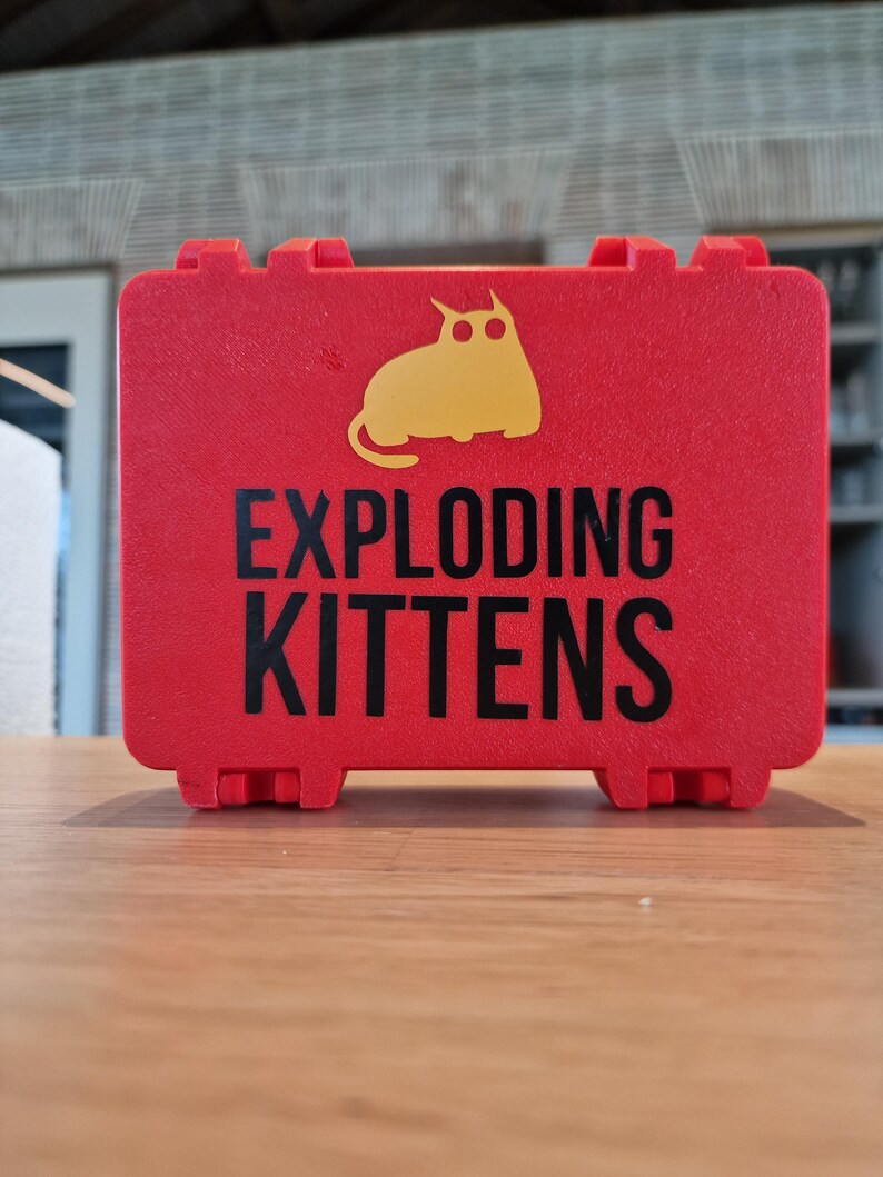 3D Printed Exploding Kittens Card Storage Box – Holds Base Game + 2 ...