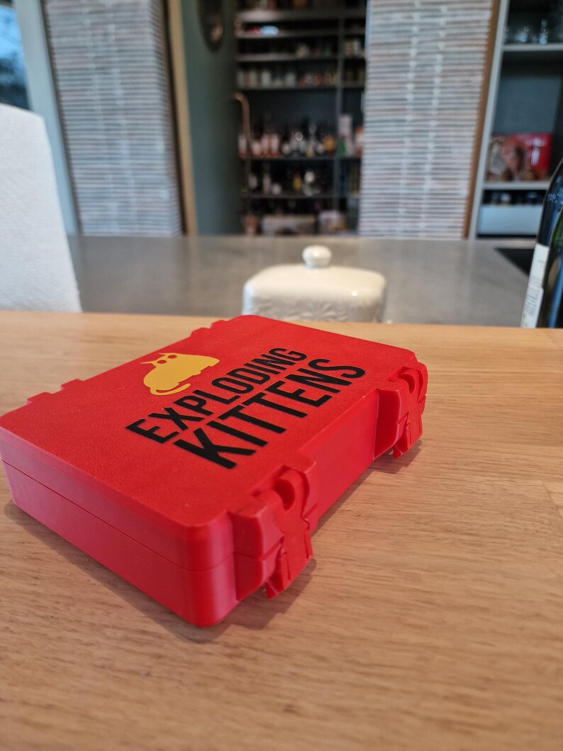 3D Printed Exploding Kittens Card Storage Box – Holds Base Game + 2 ...